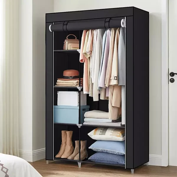 Portable Cloth And Storage Wardrobe Cabinet – Crockeries Garden