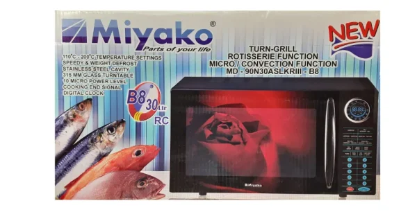 Miyako Microwave Oven with Grill & Convection Function B8, 30Liters ...